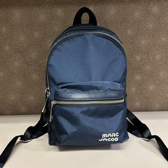 Marc Jacobs | Bags | Marc Jacobs Nylon Navy Blue Backpack | Poshmark